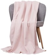 SCANquilt pléd SCANDIA kostička růžovobílá střední 150 x 200 cm