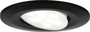 P 92461 LED vestavné svítidlo Calla výklopné IP65 kruhové 90mm 30° 6W 230V 4000K černá mat - PAULMANN