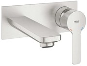Grohe Lineare - Umyvadlová baterie pod omítku, 2-otvorová instalace, supersteel 19409DC1
