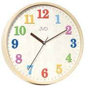 Dětské barevené čitelné hodiny v dřevěném dekoru JVD HA49.1