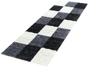 Černo-bílý běhoun 80x250 cm Life – Ayyildiz Carpets