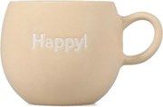 Béžový kameninový hrnek 420 ml Muggies – Salt&Pepper