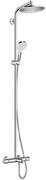 Hansgrohe Crometta - Termostatická vanová baterie Showerpipe S 240, chrom 27320000