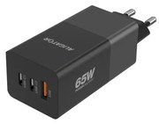 | Aligator CHPD0027 - Rychlonabíjecí adaptér GaN PD 65W 2xUSB-C + USB-A černá | CHPD0027