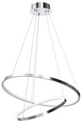 LED Lustr na lanku HOOP LED/51W/230V pr. 60 cm 4000K lesklý chrom