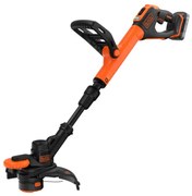 BLACK+DECKER Zahradní technika - 18V AKU strunová sekačka, záběr 28 cm, 1x aku 2,0 Ah Li-Ion, nabíječka BCST918D1-QW