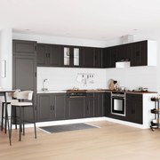 Skříňka pod dřez Porto 2 ks Černá 80 x 46 x 81,5 cm 3315022