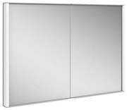 Keuco Royal Match - Zrcadlová skříňka s LED osvětlením, vestavná, 100x70x15 cm, stříbrný elox 12813171311