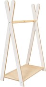 Bílý/v přírodní barvě dětský věšák v dekoru borovice 60x97 cm Montessori – Meowbaby