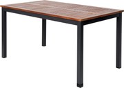 Livarno® Hliníkový zahradní stůl Valencia, 150 x 90 cm, hnědá