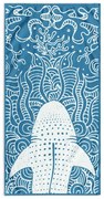Modrá plážová osuška 90x180 cm Shark – DecoKing