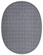 Vopi, Kusový koberec Udinese šedý ovál, 57x120, šedá, chodba / předsíň