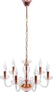 Toolight Toolight, stropní lampa na zavěšení 6xE14 APP1081-6CP, růžové zlato, OSW-00681