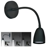 Brilagi - LED Stmívatelná nástěnná lampička LED/4W/230V černá WO54-B-OEM1