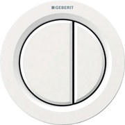 Geberit - Oddálené ovládání typ 01, pneumatické, pro 2 množství splachování, alpská bílá 116.050.11.1