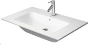 Duravit ME by Starck - Umyvadlo 83x49 cm, s přepadem, otvor pro baterii, DuraShield, bílá 233683AA00