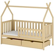 Legno Dětská postel ve tvaru stanu Šimon borovice Rozměr (cm): 80x160