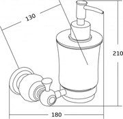 Mexen příslušenství, ESTELA dávkovač mýdla, chrom, 7011540-00
