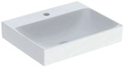 Geberit ONE - Umyvadlo 50x40x14 cm, bez přepadu, s otvorem pro baterii, KeraTect, bílá 505.020.01.6