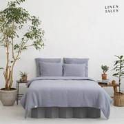 Světle šedé povlečení na dvoulůžko z konopného vlákna 200x200 cm – Linen Tales
