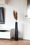 Vysoká váza HYDRON, sklolaminát, výška 80 cm, černá