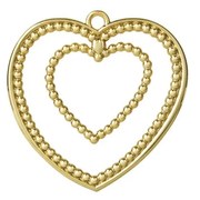 Vánoční ozdoba Christmas Ball Heart Gold 7 cm Rosendahl