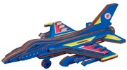Woodcraft Dřevěné 3D puzzle Bojové letadlo F16