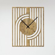 dřevo života Nástěnné hodiny GATSBY Zvolte barvu dekoru: Dub zlatý, Zvolte velikost hodin (cm): 31x40, Barva ručiček: Černé