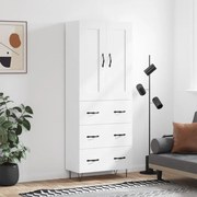 Skříň highboard bílá 69,5 x 34 x 180 cm kompozitní dřevo