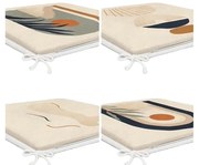 Podsedáky v sadě 4 ks 42x42 cm Illustrated Arch – Mila Home