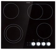 Klarstein EasyCook, sklokeramická varná deska, 6100 W, otočný regulátor, černá