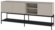 Černo-krémová komoda 180x80x40 cm Amira – Marckeric
