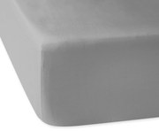 Saténové prostěradlo s gumou 140x200 popel 024 Darymex
