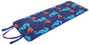Modrý zahradní podsedák na lehátko 52x148 cm Seahorse – B.E.S.