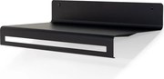 Černý kovový nástěnný věšák s poličkou 60 cm Sway – Spinder Design