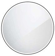 Nimco Zrcadla - Zrcadlo s LED osvětlením, průměr 80 cm, matná černá ZPC 28002R-90
