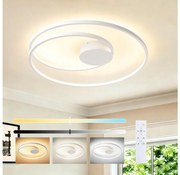 Brilagi- LED Stmívat. stropní svítidlo TWISTER LED/75W/230V pr. 70 cm bílá + DO