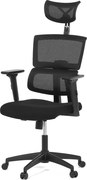 Ergonomická kancelářská židle MERANO - černá síťovina