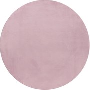 Ayyildiz, Kusový koberec Pouffy 5100 Rose kruh, 120x120 (průměr) kruh, růžová, obývací pokoj