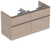 Geberit iCon - Umyvadlová skříňka, 118x62x48 cm, 4 zásuvky, dub 502.309.JH.1