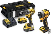 DeWALT - 18V AKU sada vrtacího šroubováku a rázového utahováku, 2x aku 5,0 Ah Li-Ion, nabíječka DCD791P2A