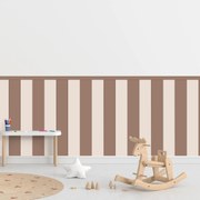 PIPPER. Textilní samolepící tapeta - Obdélník - Hnědá barva Barva: Kombinace, Velikost: 100cm