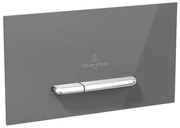 Villeroy & Boch ViConnect - Ovládací tlačítko splachování M300, lesklá šedá/kartáčovaná nerez 922160RA