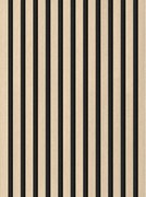 Mexen Lam-F, akustické stěnové lamely 275 × 30 cm, plstěný podklad 8 mm, technická dýha, dub pískový, S105-275307-3015-001