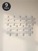 Sinsay - Sada plstěných nástěnných panelů ve tvaru puzzle 9 pack - šedá