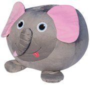 BeanBag Sedací vak slon Dumbo, šedá/růžová