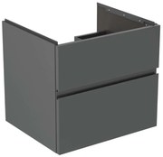 Ideal Standard Finesse - Umyvadlová skříňka, 60x51x55 cm, 2 zásuvky, matný antracit E3395Y2