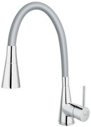 Novaservis Ferro - Dřezová baterie s flexibilním ramenem a sprškou, šedá/chrom 70720,0S