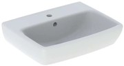 Geberit Selnova Square - Umyvadlo 50x42 cm, s přepadem, otvor pro baterii, bílá 500.310.01.7