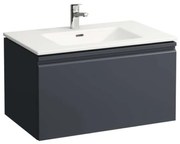 Laufen Pro S - Skříňka s umyvadlem, 80x50 cm, grafit H8609644801041